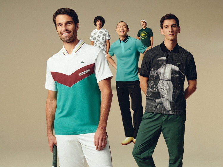 The Lacoste polo shirts